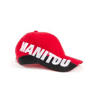 Casquette Manitou rouge et noire