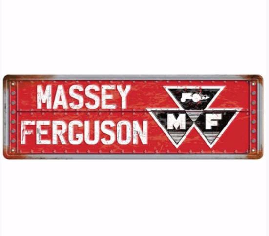 Plaque métallique rouge Massey Ferguson